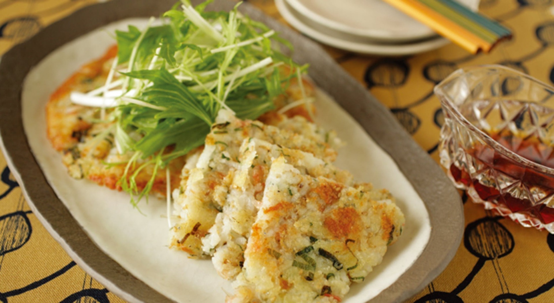 和風ライスピザ: わが家の簡単・晩ごはん 🍙